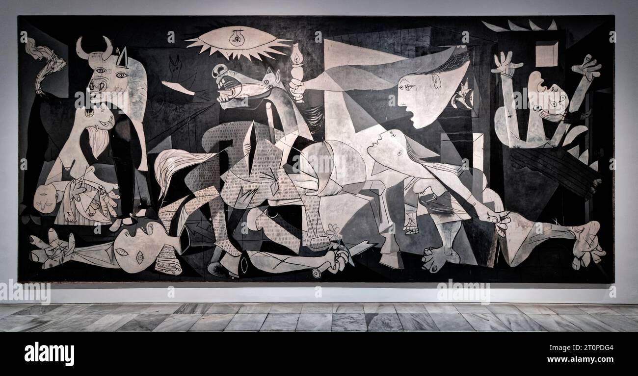 Reina Sofia National Museum, Madrid, Spain. 08th October, 2023. Exhibition of the painting ...