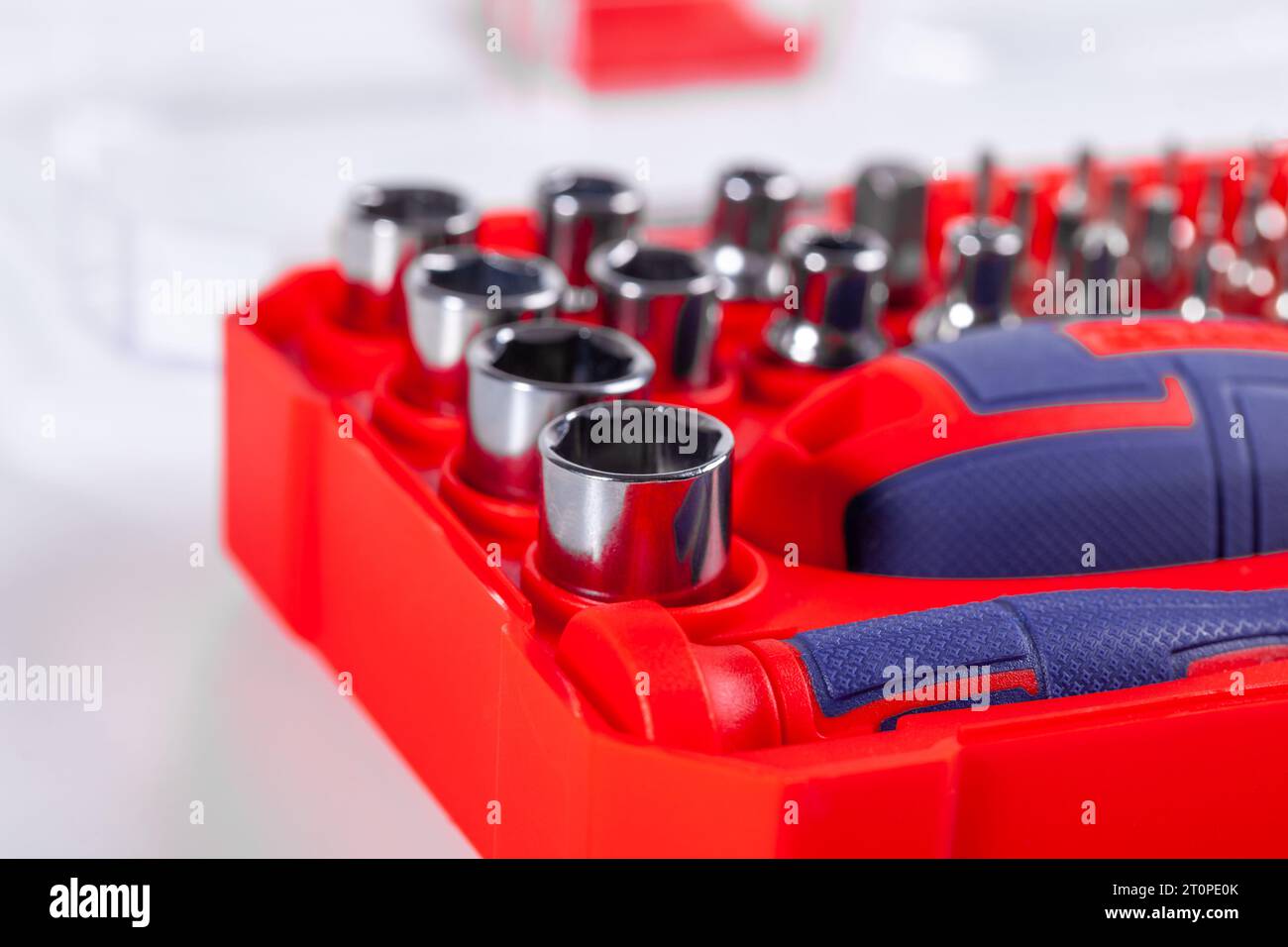 Tool box of Screwdriver Set isolated on white background Stock Photo ...