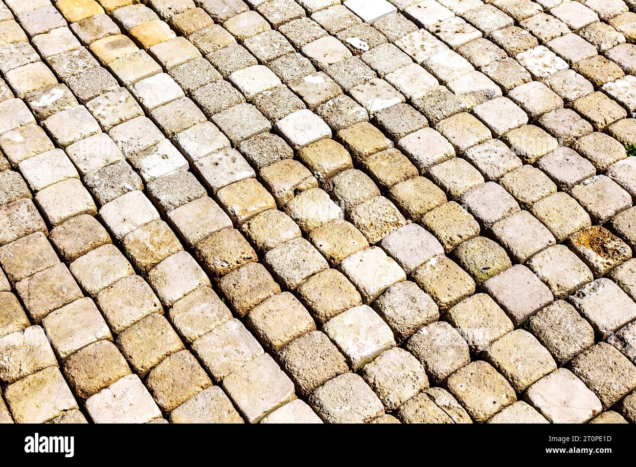 Square shaped stone paving slabs as a creative background, stone ...