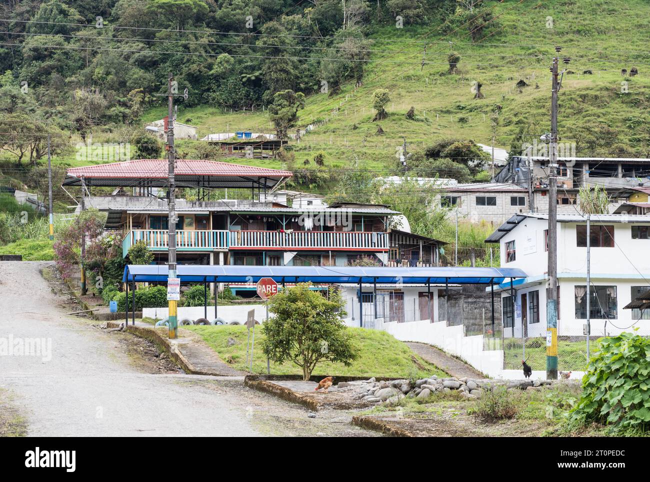 Houses in Cosanga, Ecuador Stock Photo - Alamy