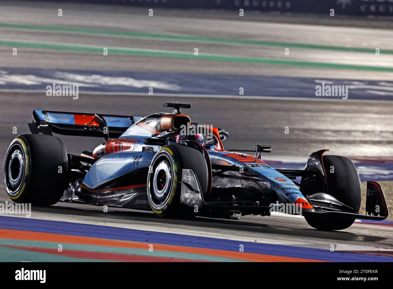 Doha, Qatar. 08th Oct, 2023. Alexander Albon (THA) Williams Racing FW45 ...