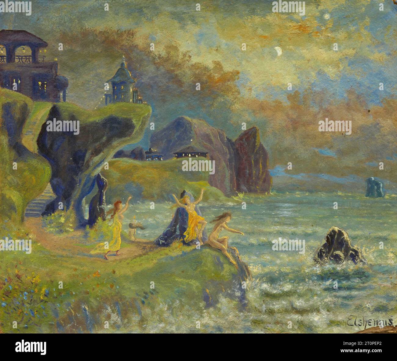 Louis Michel Eilshemius - Sirens of the Sea - 1908 - The Transcendental ...