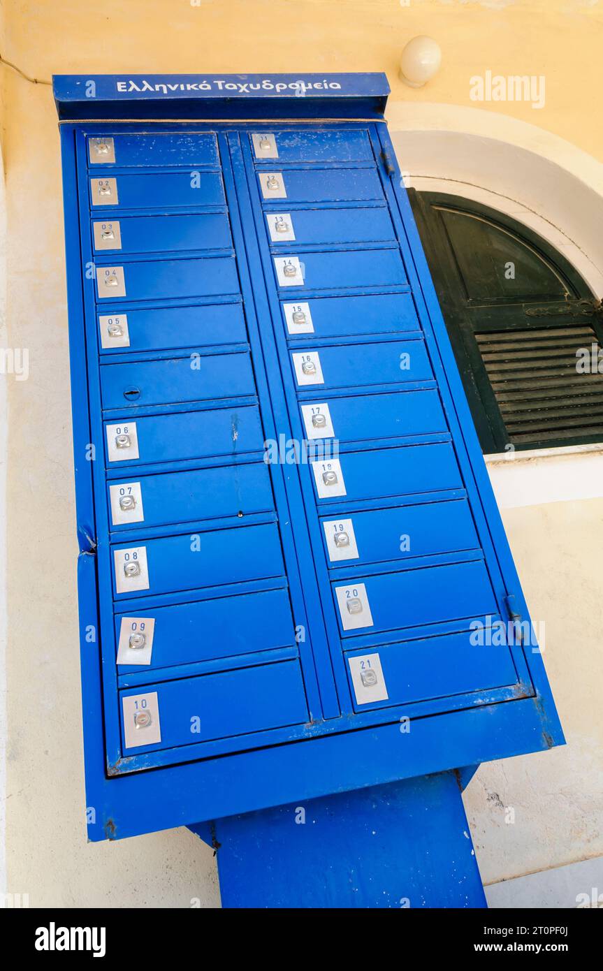 Greek post office boxes ("Ελληνικά Ταχυδρομεία" tr: "Greek Post Stock ...