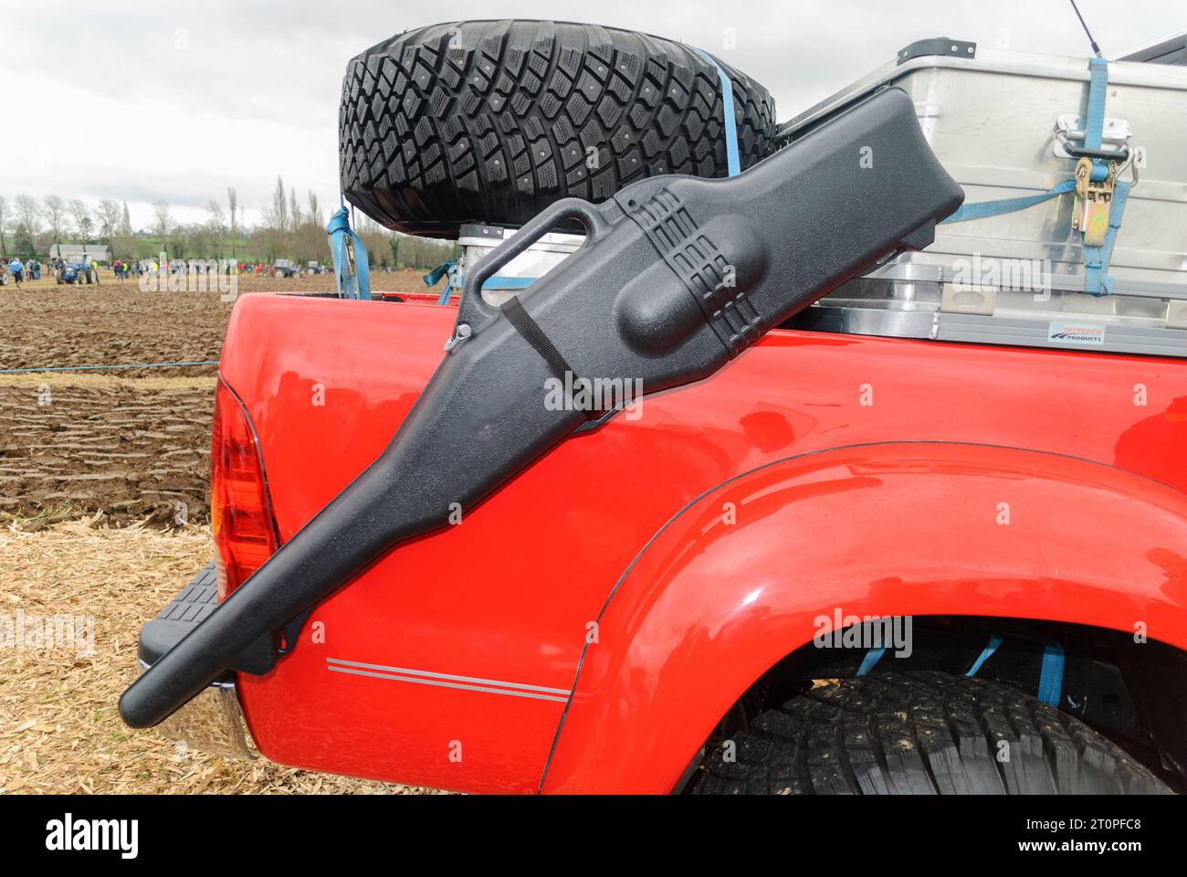 Shotgun case on the side of a vehicle adapted by Arctic Trucks for ...
