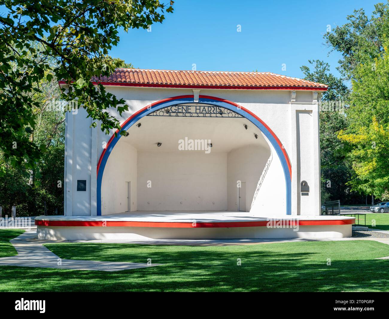 Gene Harris music bandshell in Ann Morrison Park in Boise Stock Photo ...