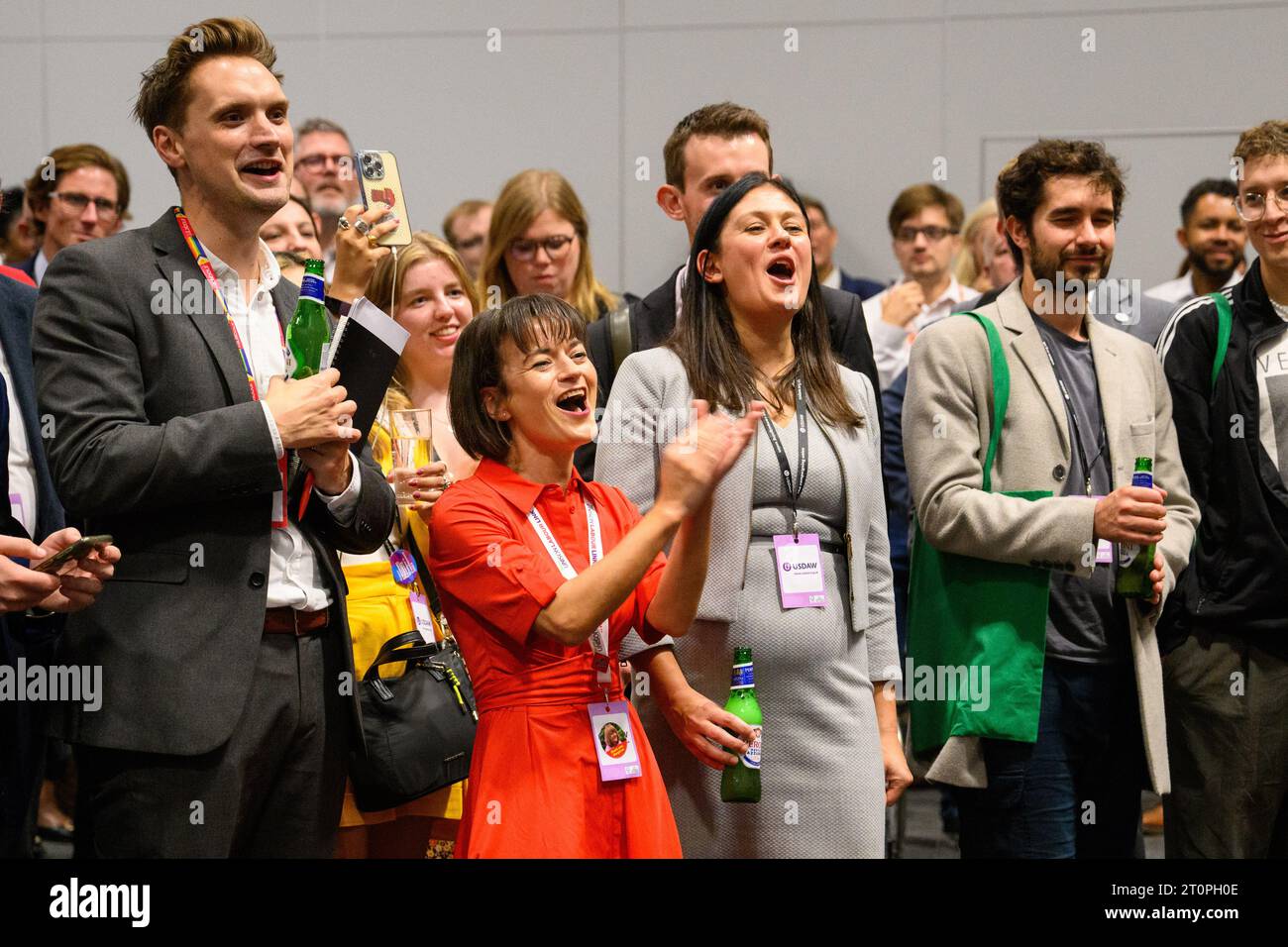 London, UK. 8 October 2023. Lisa Nandy MP attending the ‘Scots Night ...