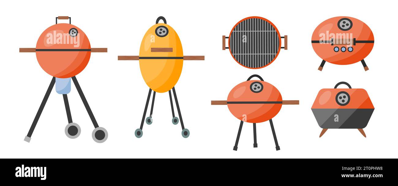 Grill equipment big vector Stock Vector Image & Art - Alamy