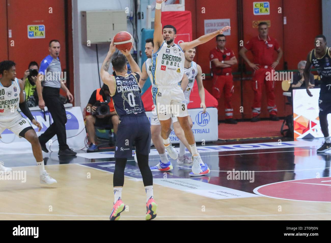Cremona, Italy. 08th Oct, 2023. Alessandro Cappelletti (Banco di ...