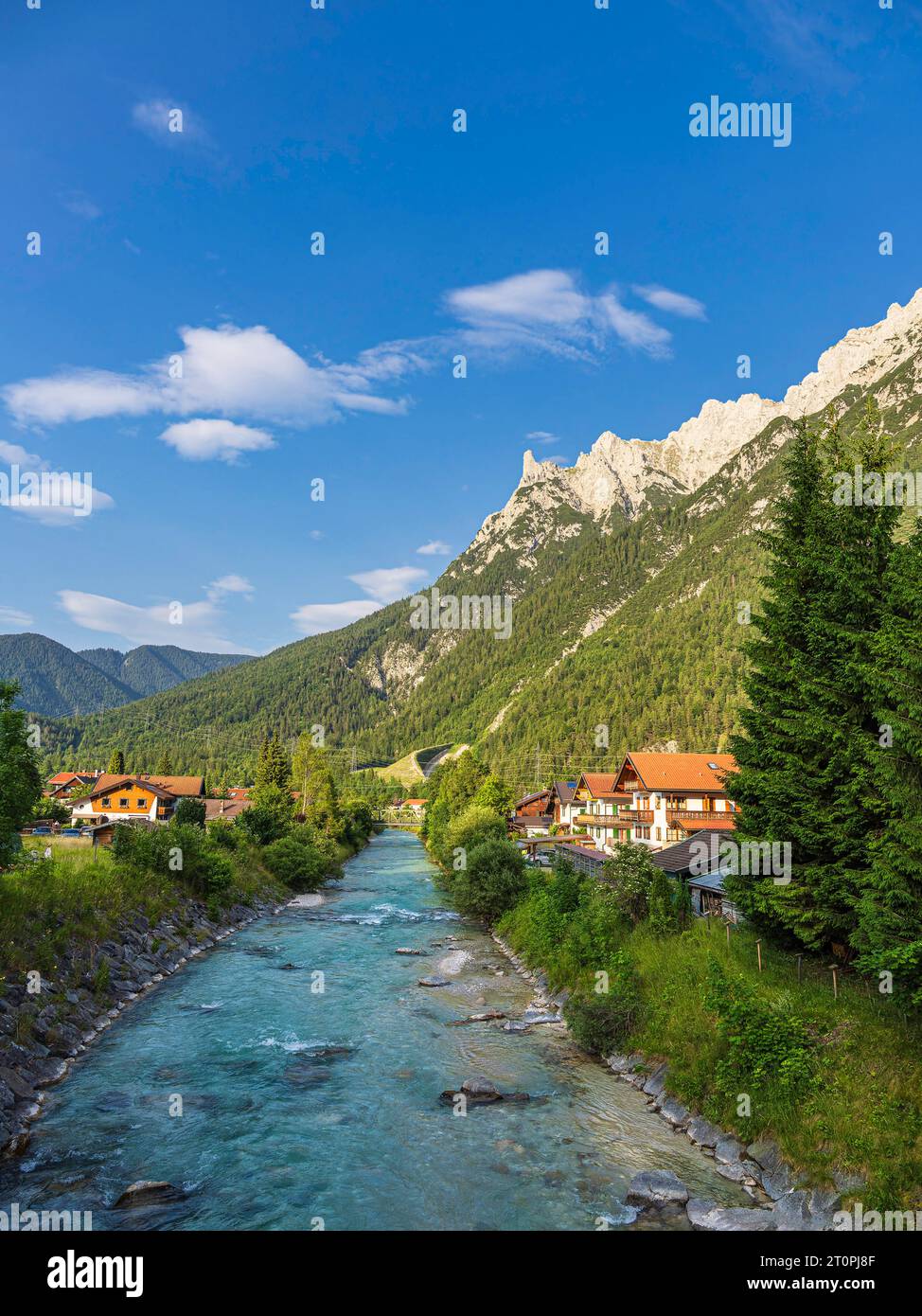 Blue house in mittenwald hi-res stock photography and images - Alamy