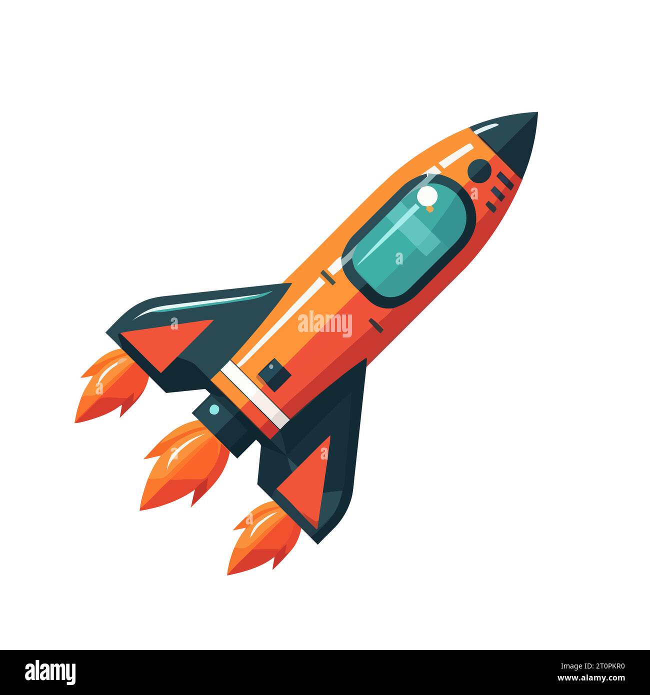 Rocket icon. Space rocket launch. Spaceship image. Vector illustration ...