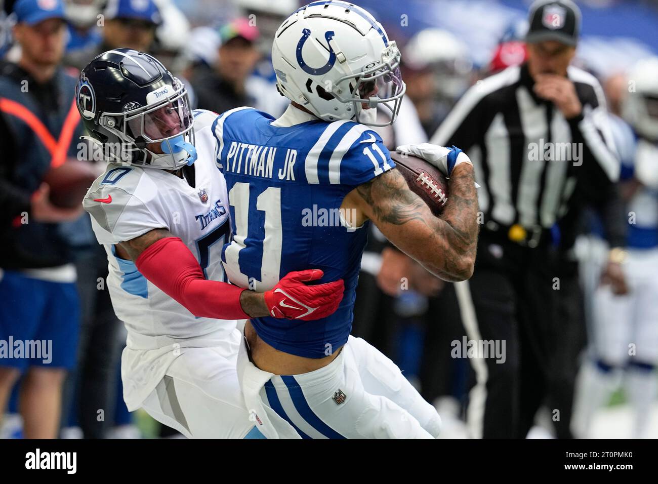 Indianapolis Colts wide receiver Michael Pittman Jr. (11) makes a catch ...