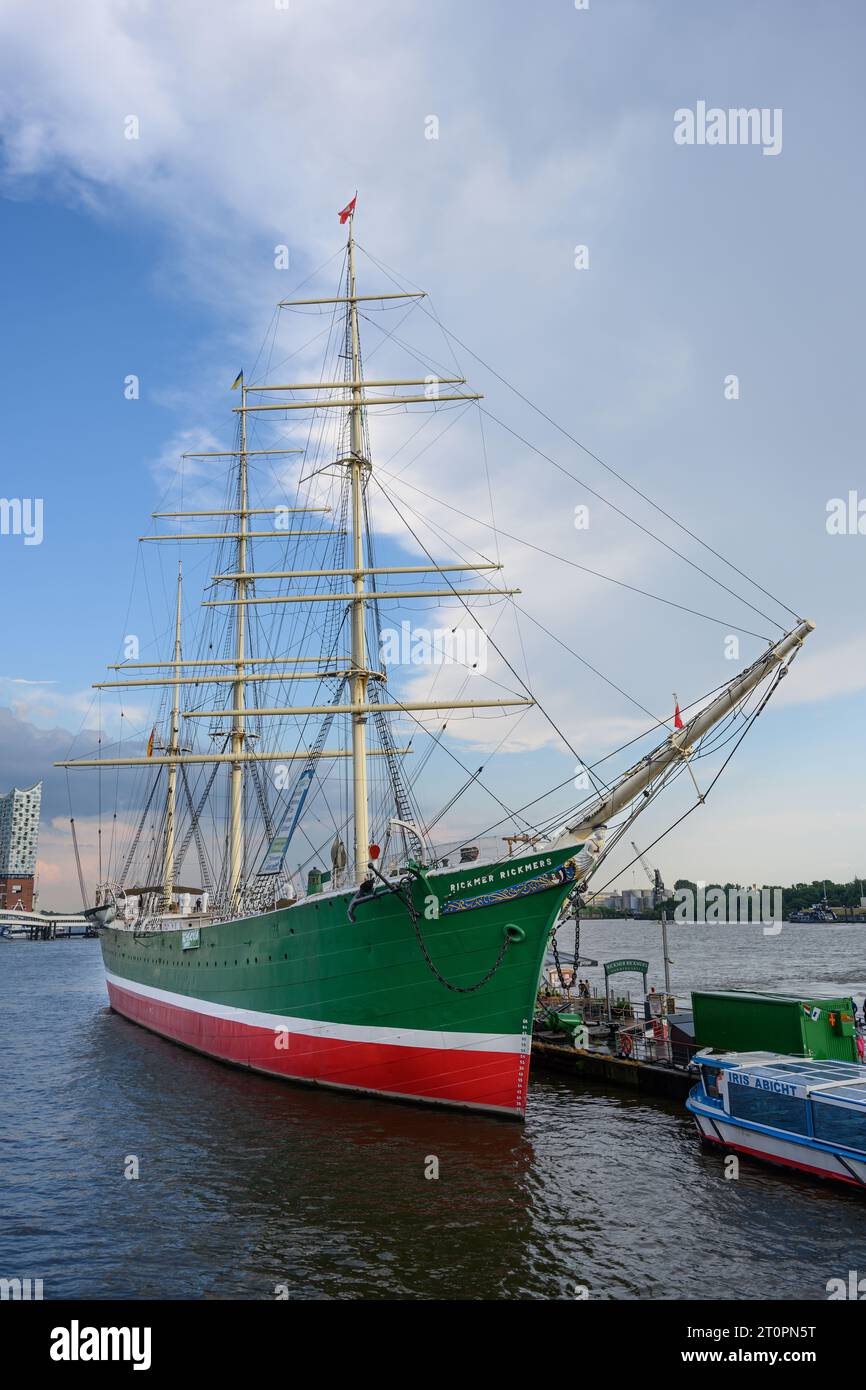 Hamburg, Germany - June 17 2023: Rickmer Rickmers Historical Museum ...