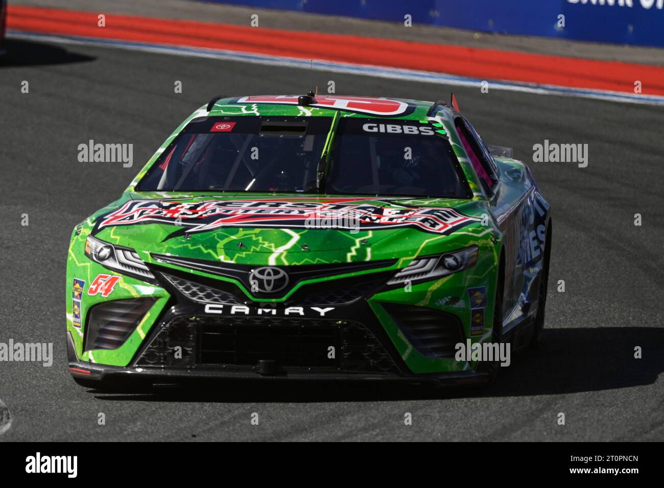 Ty Gibbs (54) steers through Turn 4 during a NASCAR Cup Series auto ...