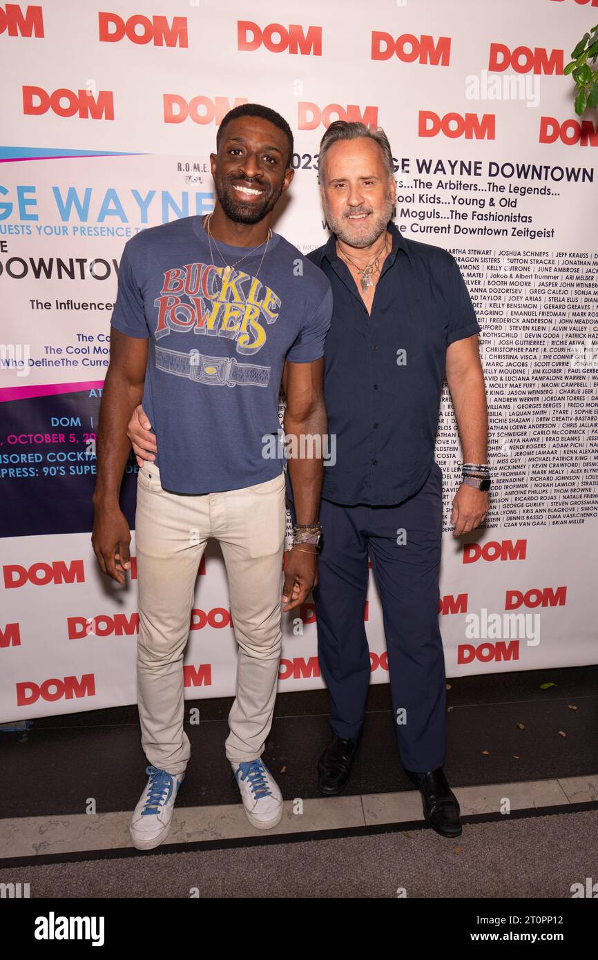 Naeem Delbridge and Scott Buccheit attends the party for George Wayne's ...