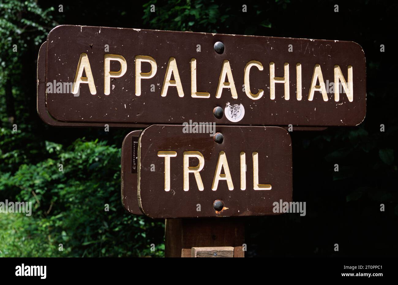 Appalachian Trail sign, Mt Rogers National Recreation Area, Jefferson ...