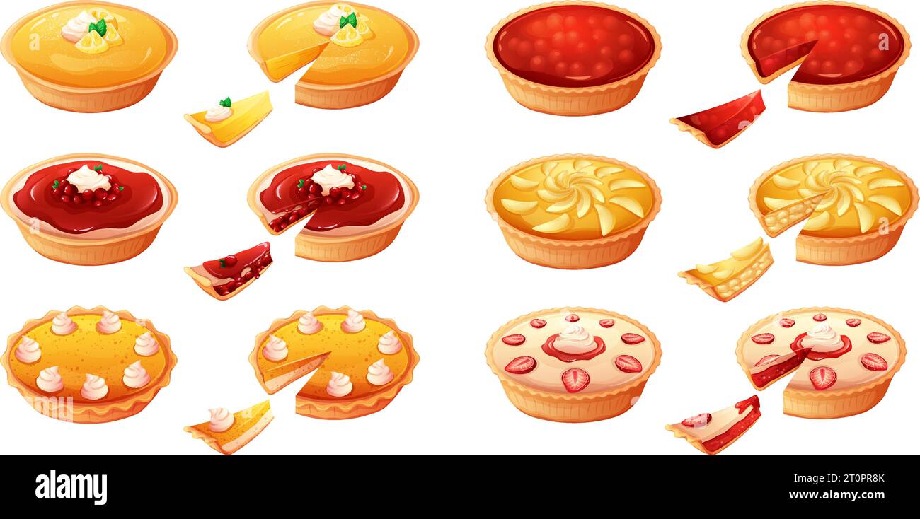 Filling pies Stock Vector Images - Alamy