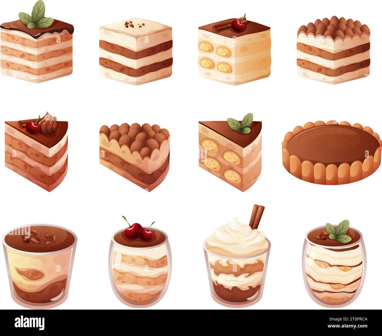 Cheesecake layers Stock Vector Images - Alamy