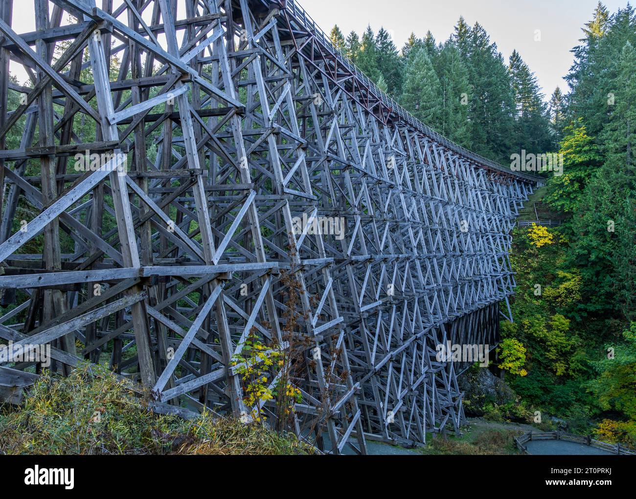 The Kinsol Trestle over the Koksilah River in Shawnigan Lake, British ...