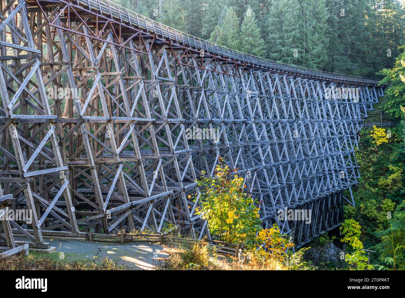The Kinsol Trestle over the Koksilah River in Shawnigan Lake, British ...