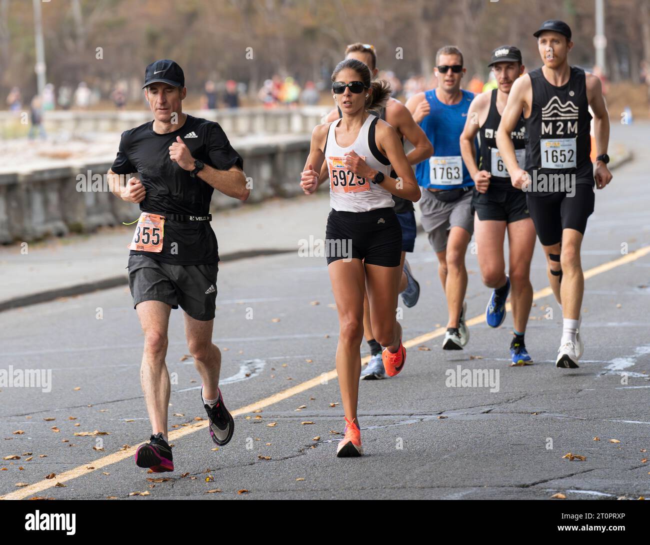 Runners in the Royal Victoria Marathon on October 8, 2023 in Victoria ...