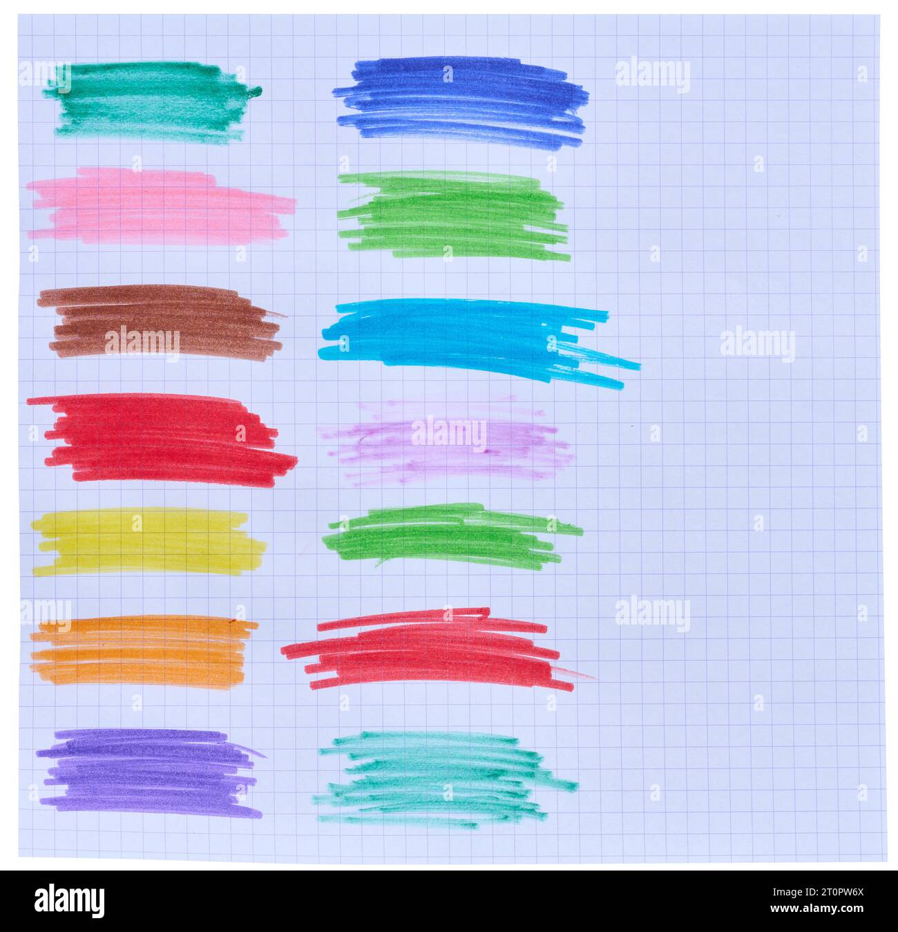 Set of doodle paper sheet Cut Out Stock Images & Pictures - Alamy