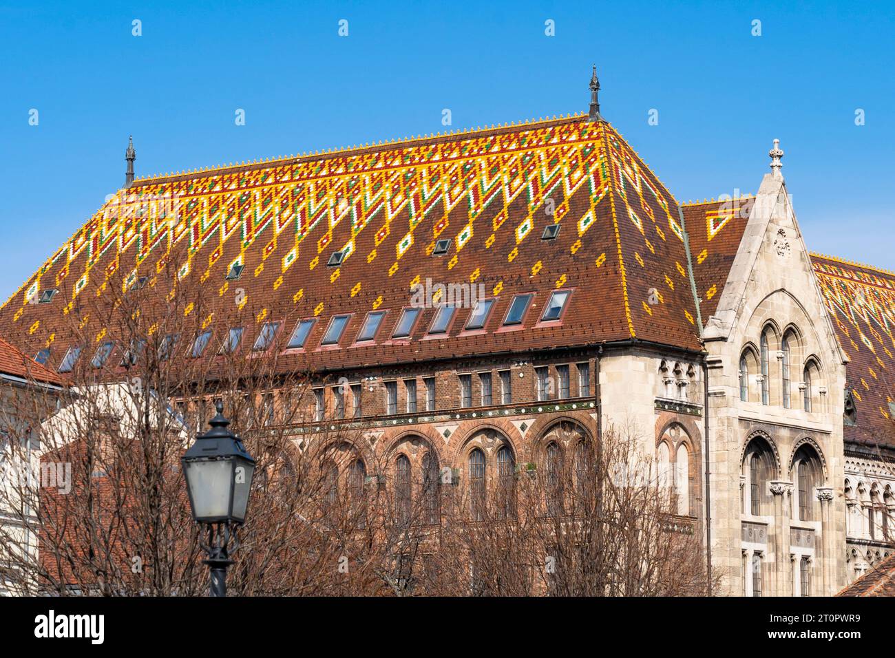 Neo-Roman style building covered with a colorful mosaic roof Stock ...