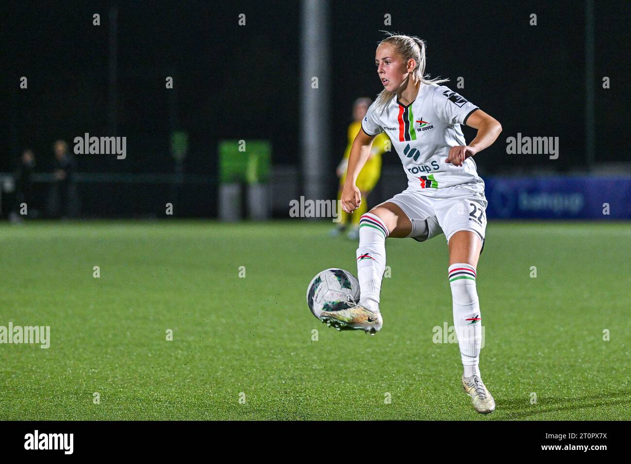 Oud Heverlee, Belgium. 07th Oct, 2023. Saar Janssen (22) of OHL ...