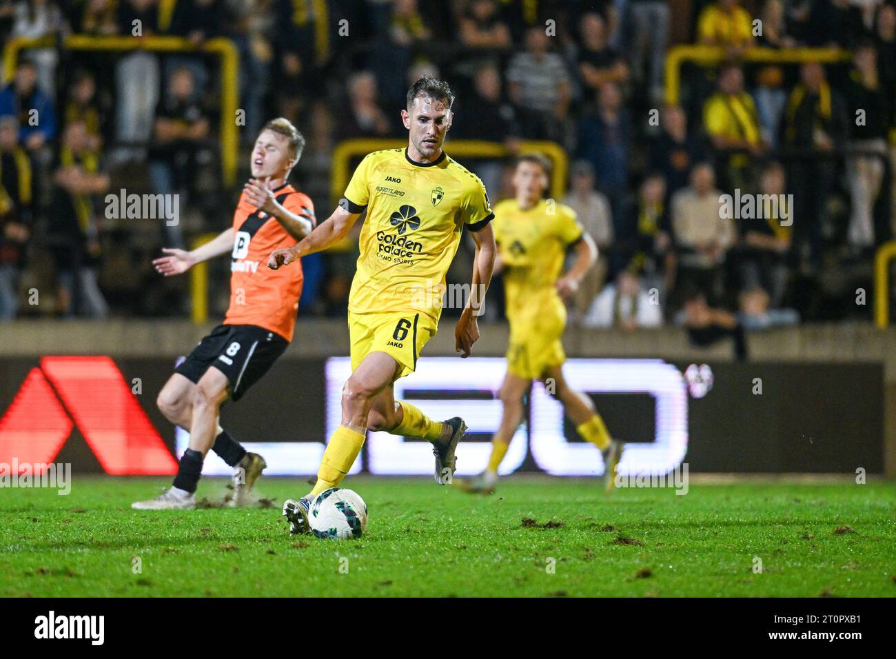 Lier, Belgium. 08th Oct, 2023. Sebastiaan Brebels (6) of Lierse SK ...