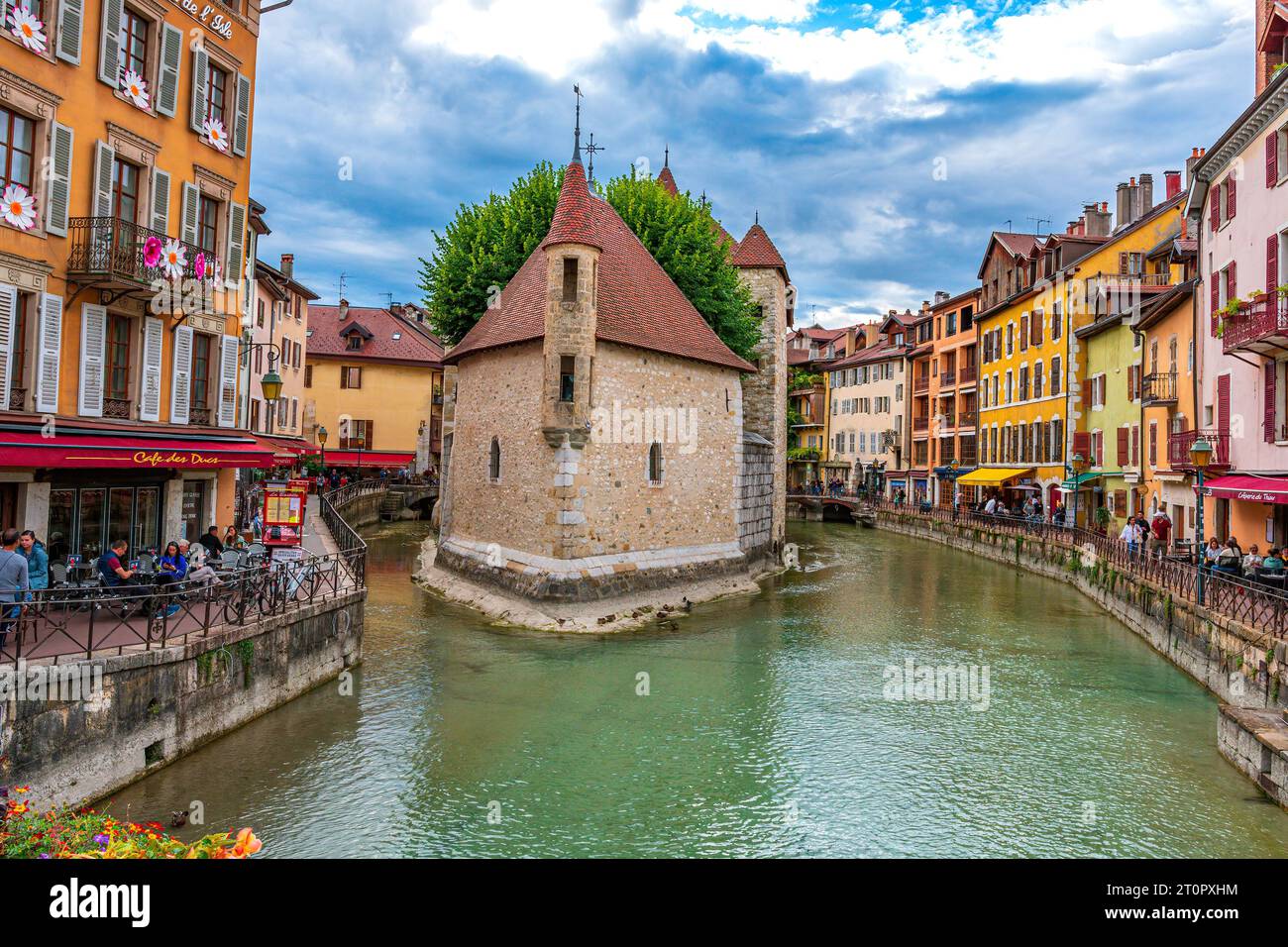 Palais de l'Isle, famous sightseeing in Annecy, the capital of Savoy ...