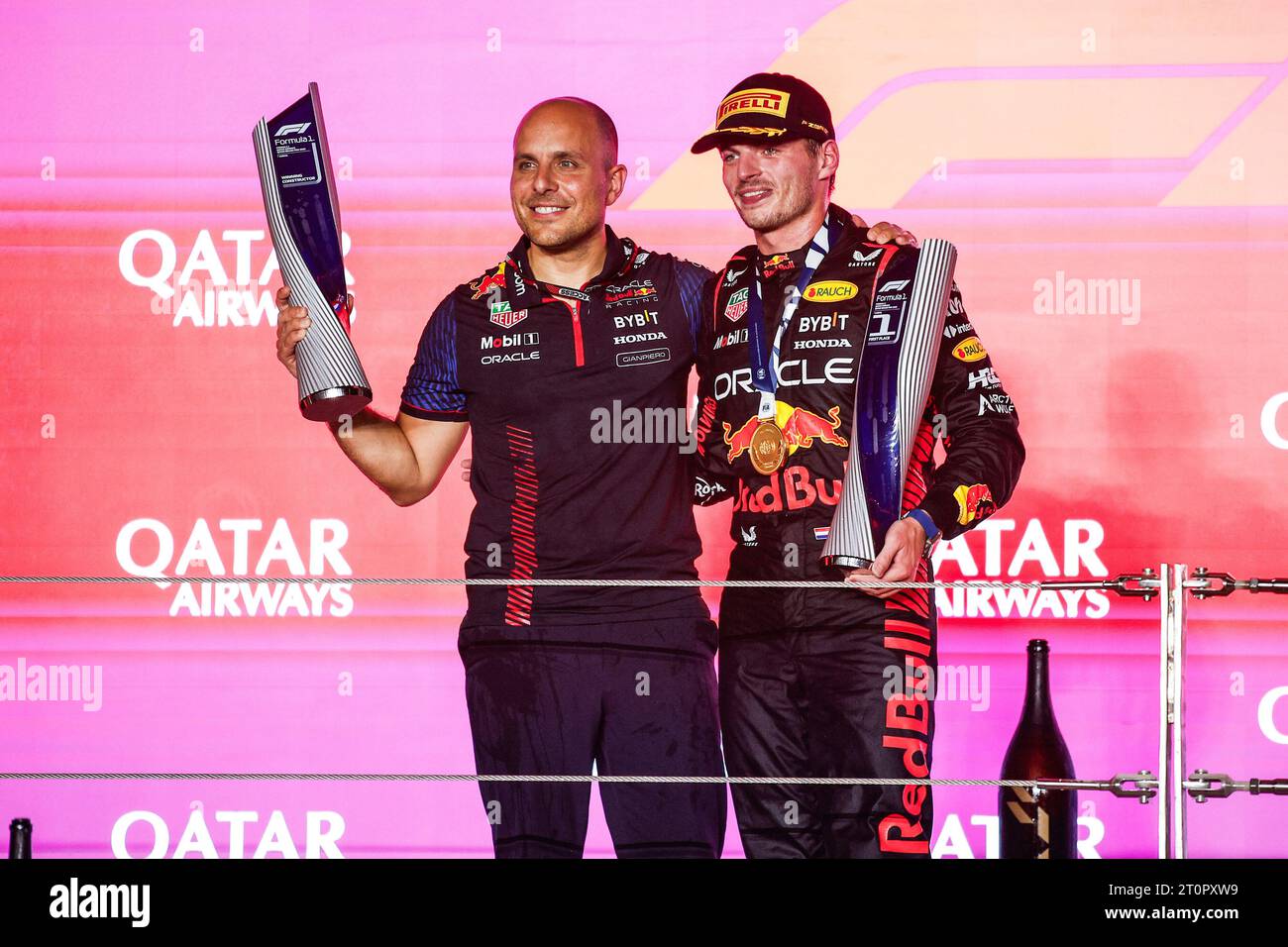 Doha, Qatar. 8th Oct, 2023. Gianpiero Lambiase (Oracle Red Bull Racing ...