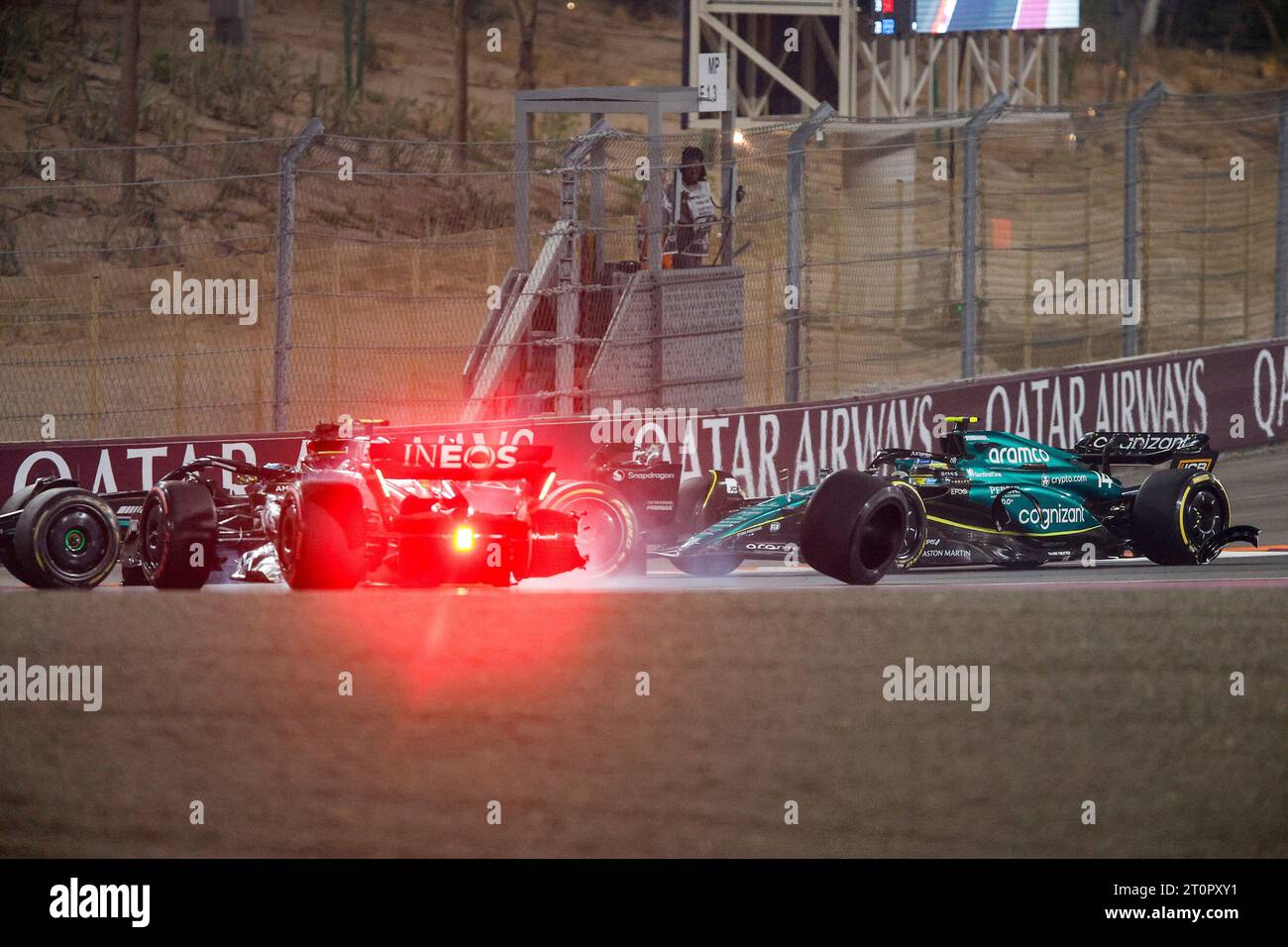 2023 qatar gp start crash hi-res stock photography and images - Alamy