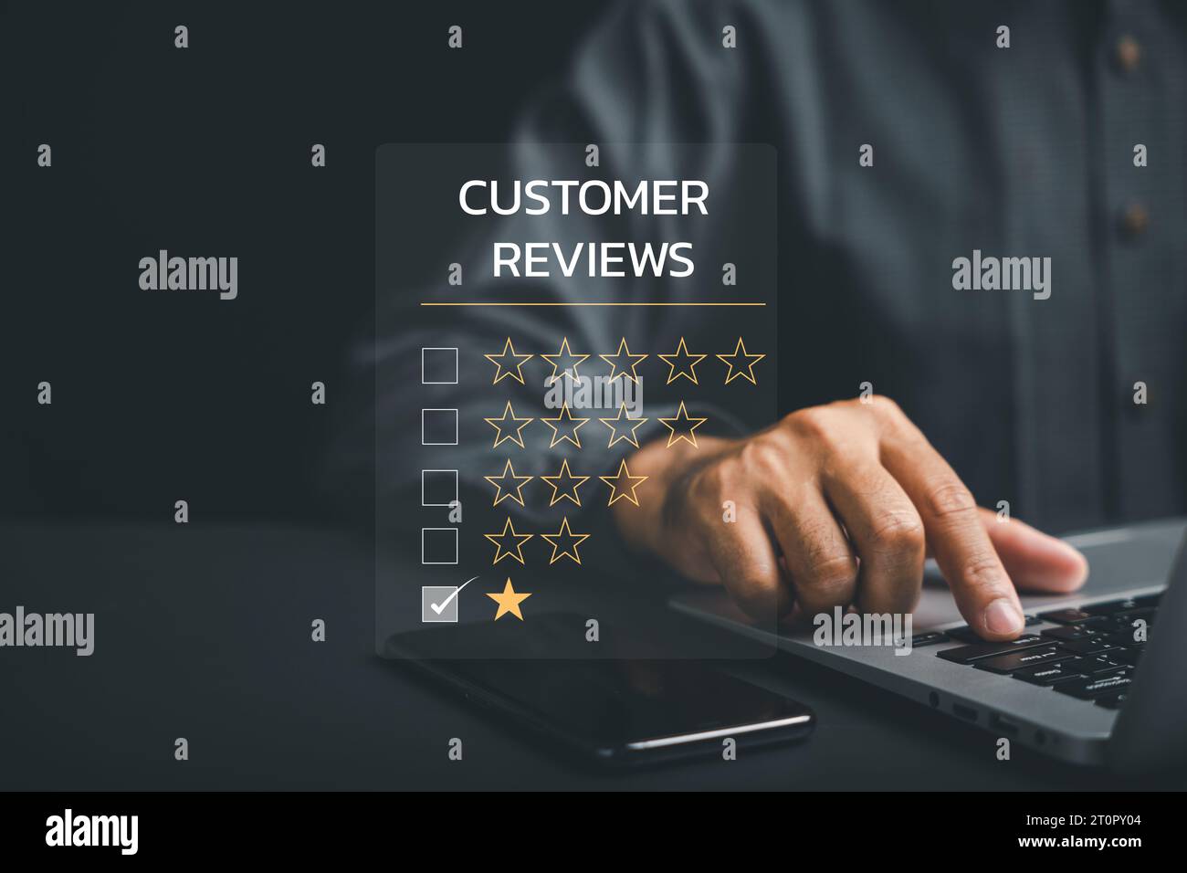 Negative customer feedback concept Stock Photo - Alamy