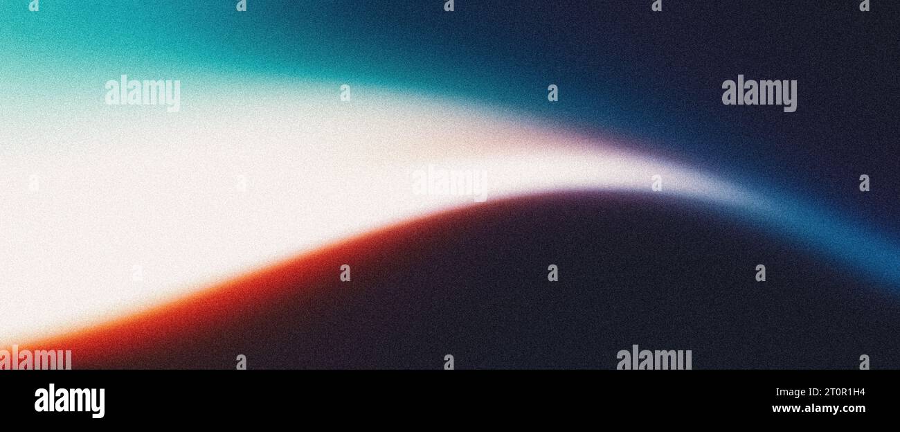 Abstract glowing white blue red color wave grainy gradient background ...