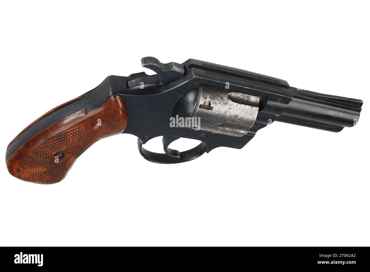 Revolver isolated on white background Stock Photo - Alamy