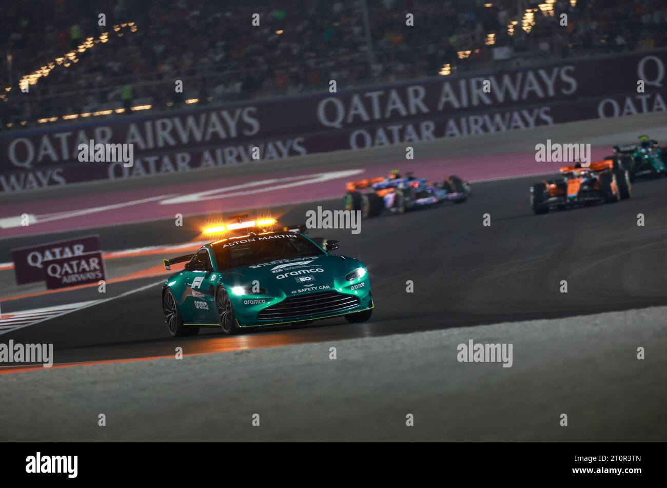 Doha, Qatar. 8th Oct, 2023. F1 Safety Car, Aston Martin Vantage, F1 ...