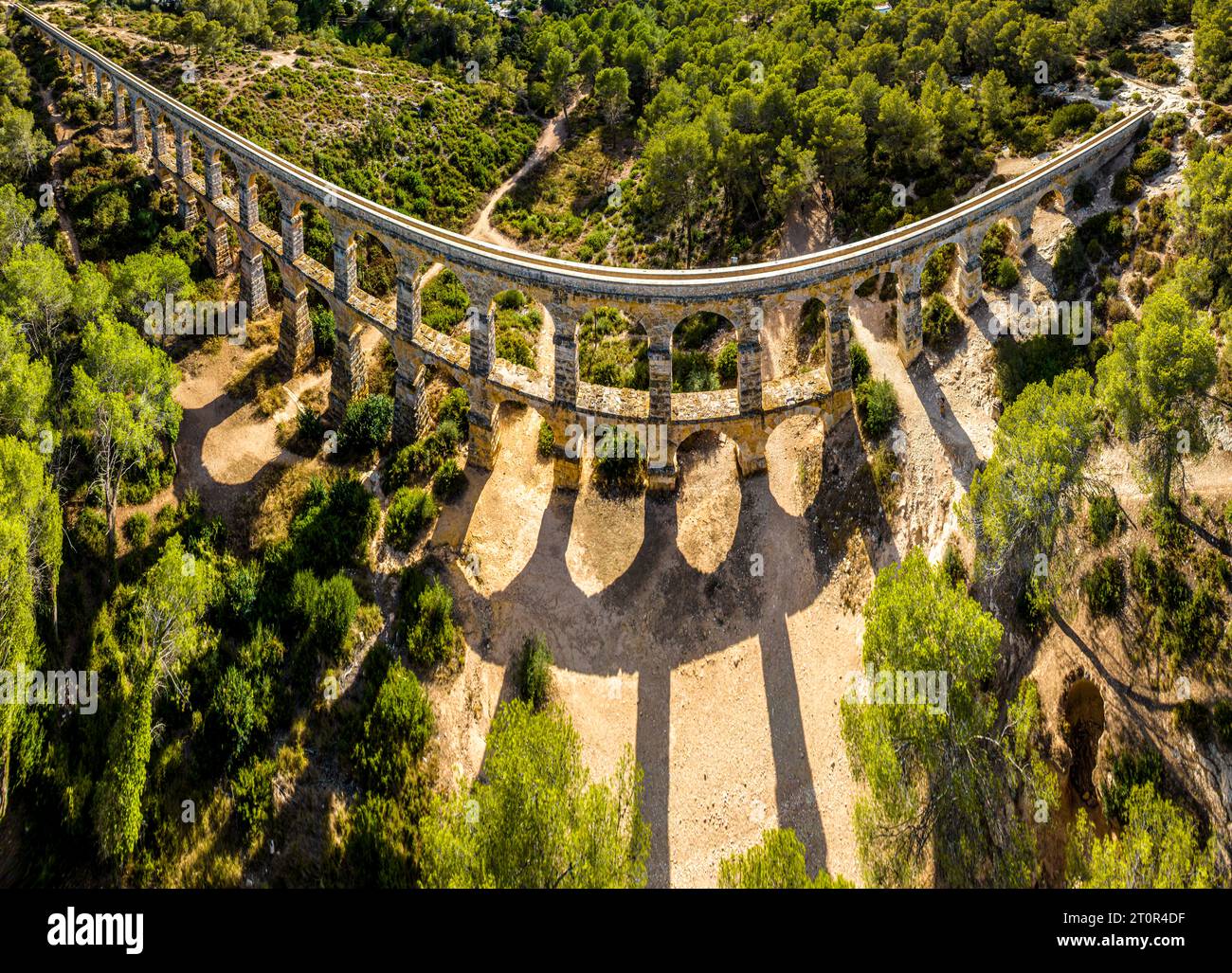 The Ferreres Aqueduct, also known as the Pont del Diable, is an ancient Roman bridge in ...