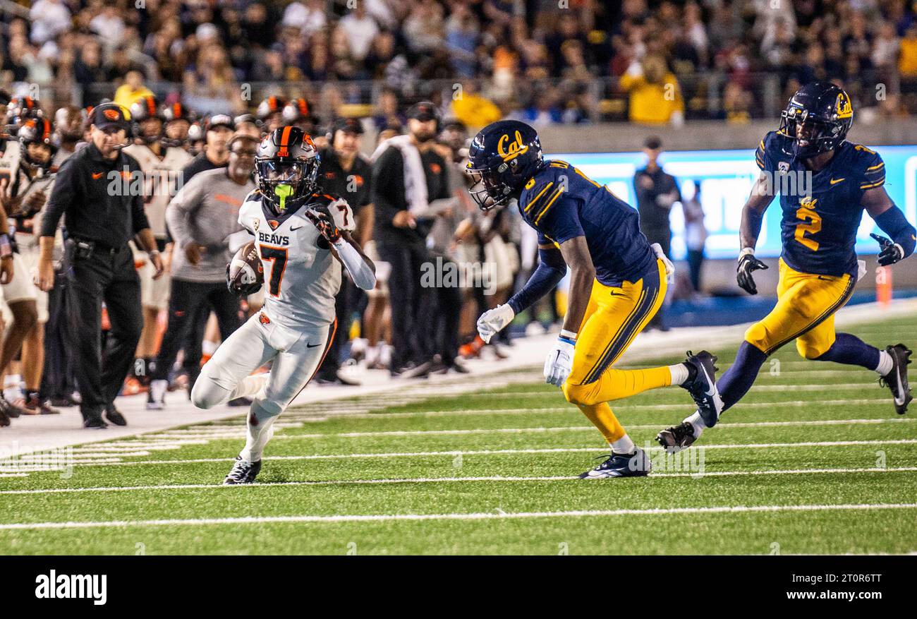 October 07 2023 Berkeley, CA U.S.A. Oregon State wide receiver Silas ...