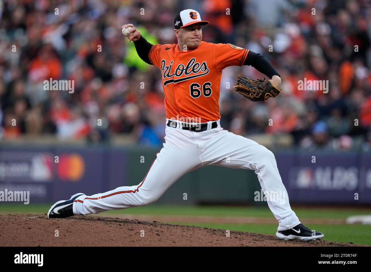 Baltimore Orioles relief pitcher Jacob Webb throws during the third ...