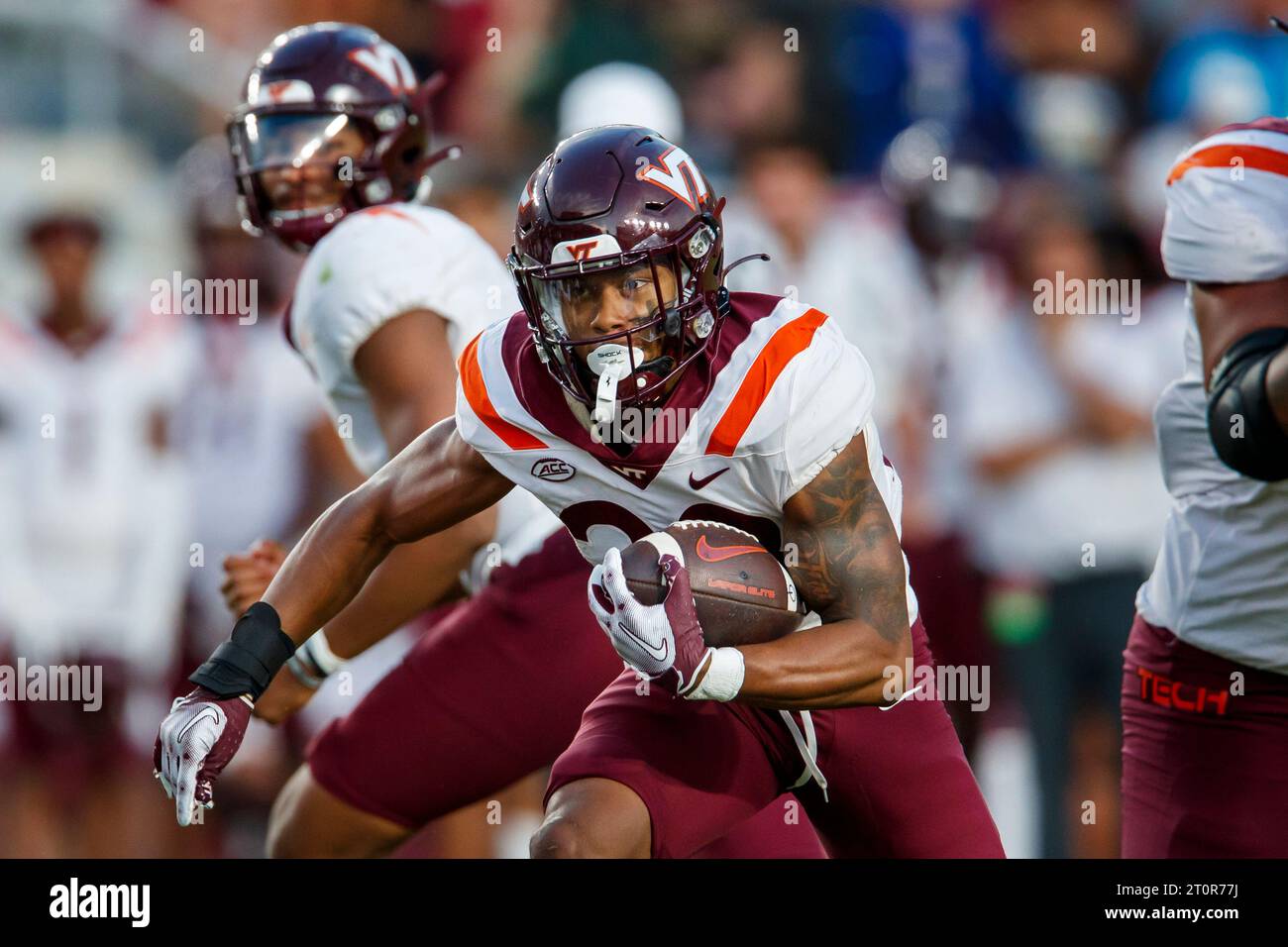 Virginia Tech running back Chance Black (28) makes a run during the ...