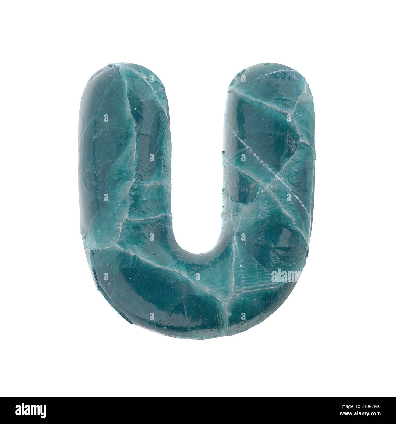 cracked ice letter U - Capital 3d frozen font - suitable for Nature ...