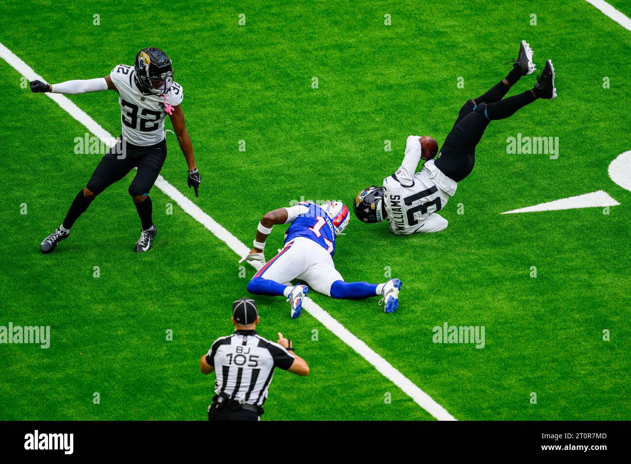 LONDON, UNITED KINGDOM. 08th, Oct 23. Darrious Williams of Jaguars ...