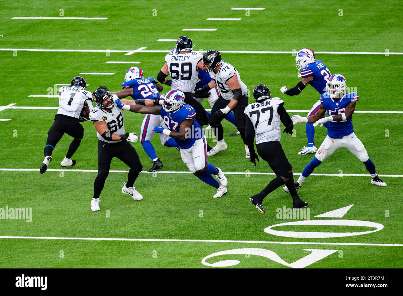 LONDON, UNITED KINGDOM. 08th, Oct 23. Jordan Phillips of Buffalo Bills ...