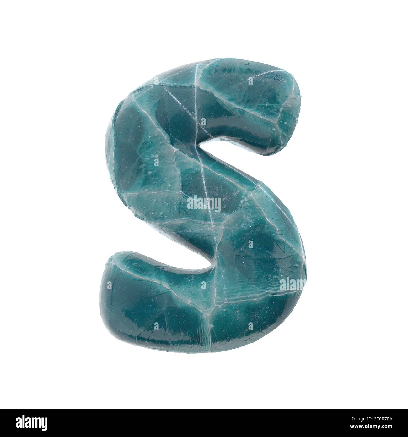 cracked ice letter S - Uppercase 3d frozen font - suitable for Nature ...
