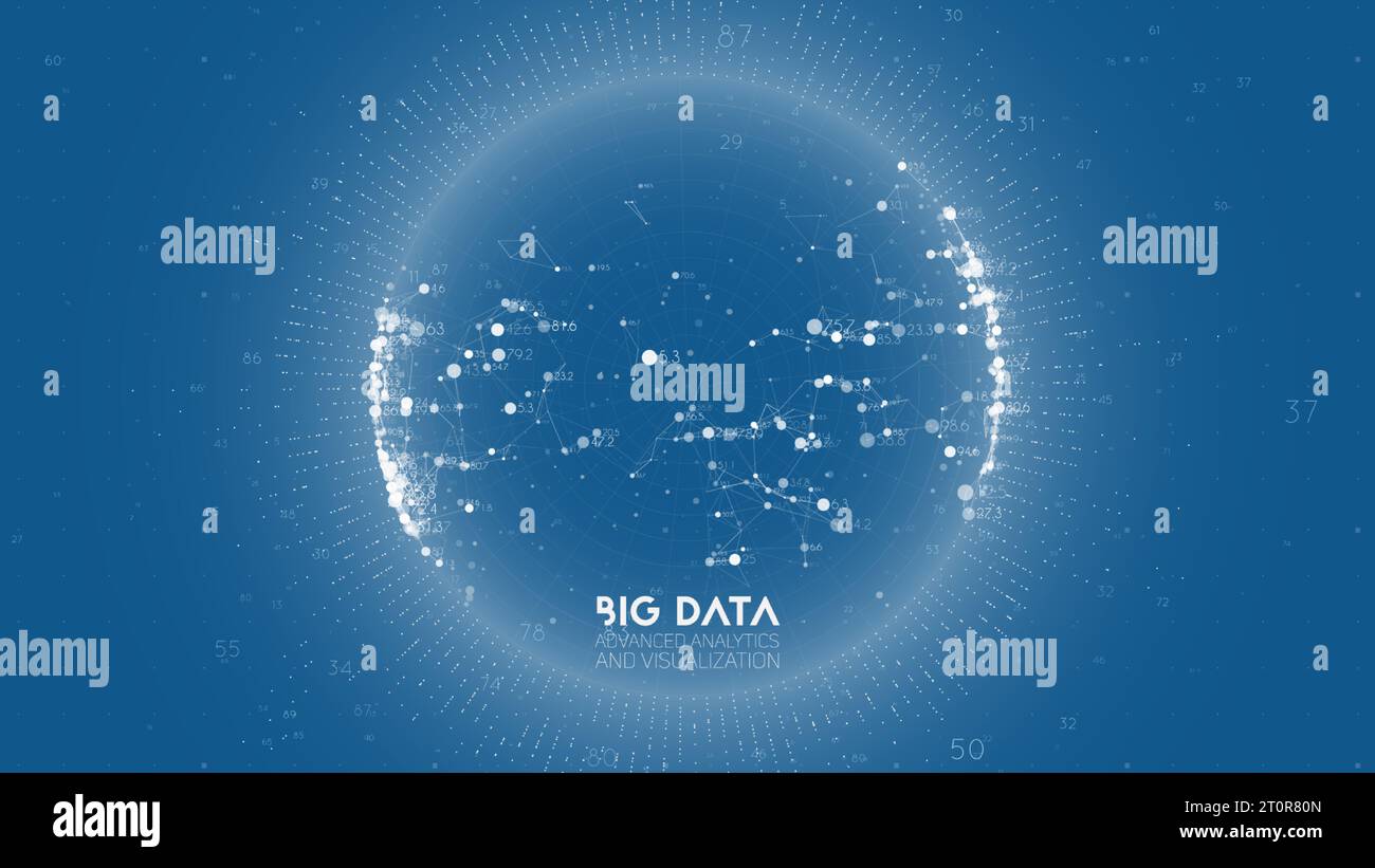 Big data visualization. Futuristic infographic. Information aesthetic design. Visual data ...