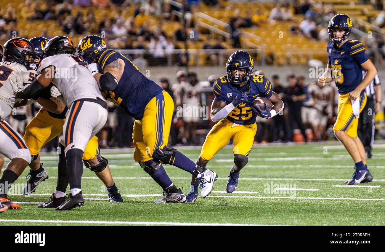 October 07 2023 Berkeley, CA U.S.A. California running back Jaivian ...