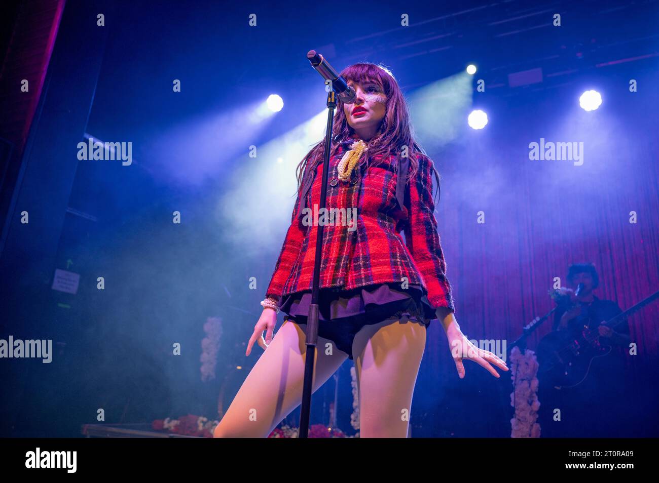 Manchester, UK. 08th October 2023. Lauren Mayberry lead singer of the ...