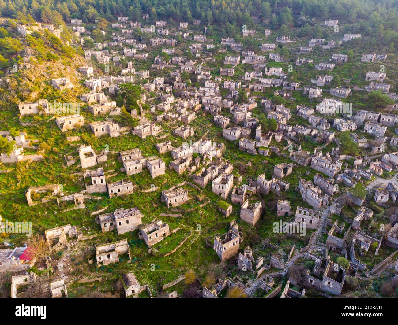 ghost town of Kayakoy in Turkey Stock Photo - Alamy