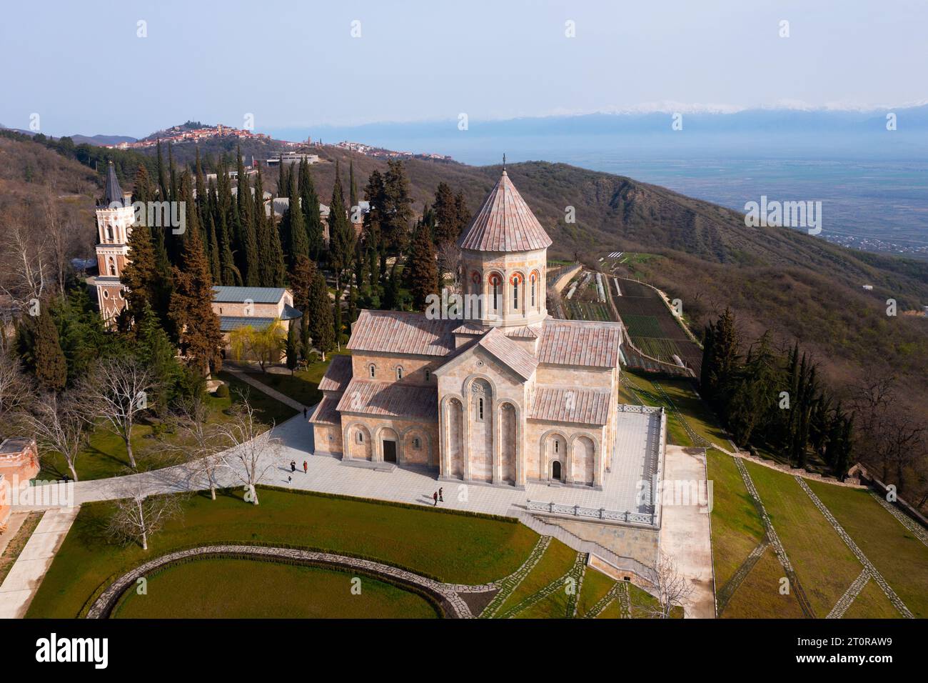Aerial view of the Bodbe Monastery of St. Nino. Georgia Stock Photo - Alamy