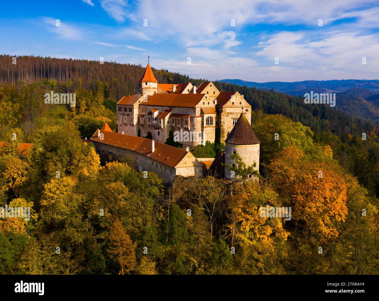 Medieval Pernstejn Castle, Czech Republic Stock Photo - Alamy
