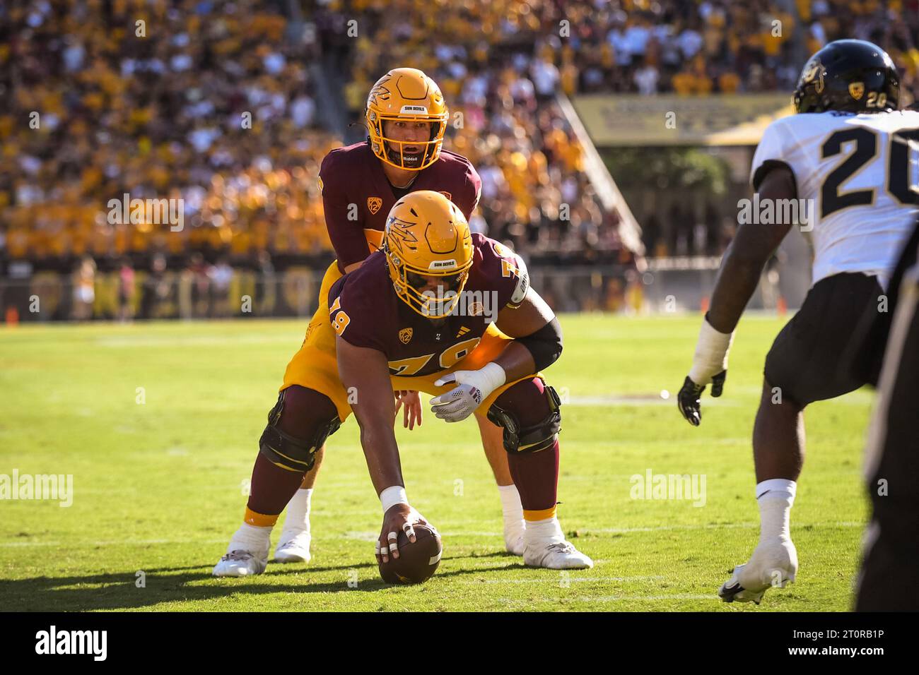 Arizona State Sun Devils quarterback Trenton Bourguet (16) prepares to ...